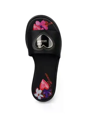 Moschino Heart-plaque Sandals