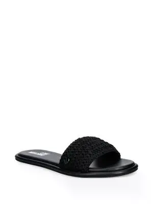 Moschino Woven Heart Plaque Slides