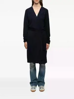 Zadig&Voltaire Daffy Rhinestone-embellished Belted Cardigan