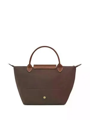 Longchamp Longchamp Le Pliage Leather-Trim Tote Bag Brown
