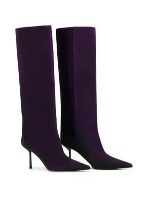 LE SILLA Bella Pointed-toe Stiletto Boots - Purple
