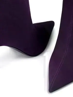 LE SILLA Bella Pointed-toe Stiletto Boots - Purple