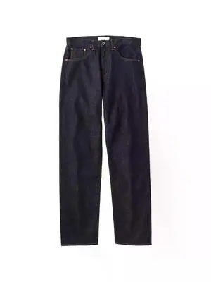 JAPAN BLUE JEANS Logo-patch Straight-leg Jeans - Blue