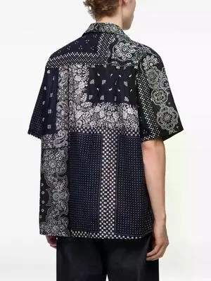MOMOTARO Paisley -print Patchwork Shirt