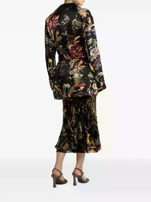 Etro Envers Satin Jacket With Belt