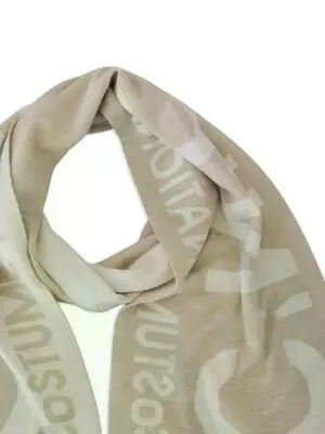 Costume National Logo-print Merino-wool Scarf