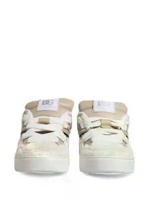Dolce & Gabbana Faux-shearling Low-top Sneakers