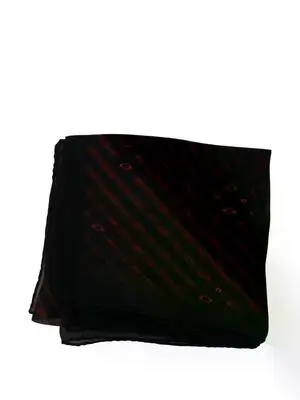 Costume National Abstract-print Silk Scarf - Black