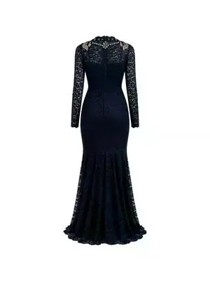 Dolce & Gabbana Crystal-embellished Lace Maxi Dress
