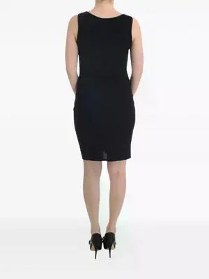 Rocco Barocco Logo-plaque V-neck Mini Dress