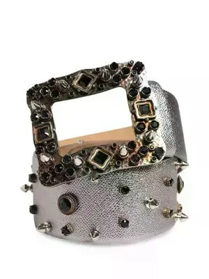 Dolce & Gabbana Crystal-embellished Studded Belt