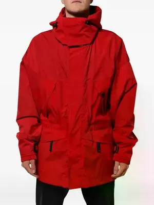 Dolce & Gabbana Hooded Ripstop Jacket - Red