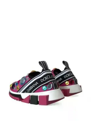 Dolce & Gabbana Sorrento Crystal-embellished Slip-on Sneakers