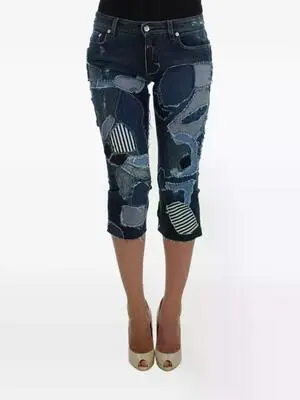 Dolce & Gabbana Patchwork Cropped Jeans