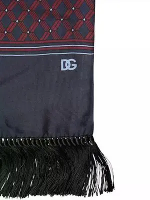 Dolce & Gabbana Geometric-pattern Fringed Scarf