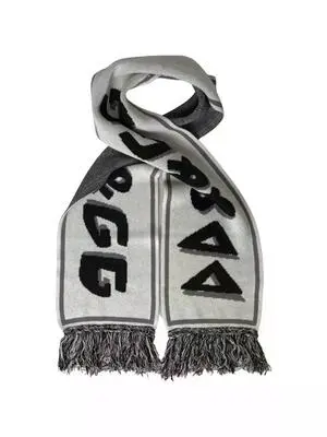Dolce & Gabbana Logo-intarsia Fringed Scarf