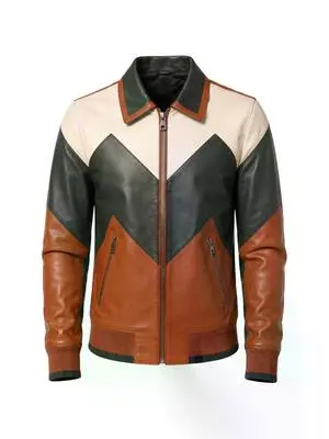 Dolce & Gabbana Chevron-panel Jacket - Brown