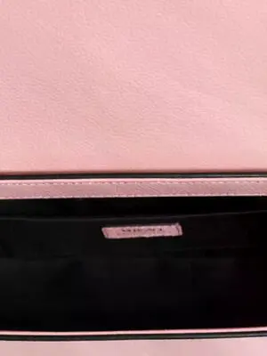Versace La Greca Grained-leather Shoulder Bag