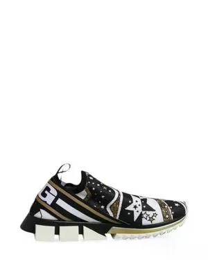 Dolce & Gabbana Sorrento Star-pattern Slip-on Sneakers