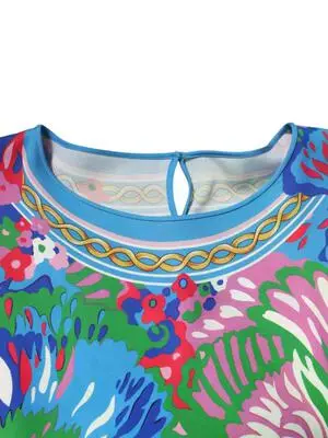 Dolce & Gabbana Floral-print Silk Top