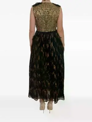 Dolce & Gabbana Embroidered Fringe-trimmed Dress