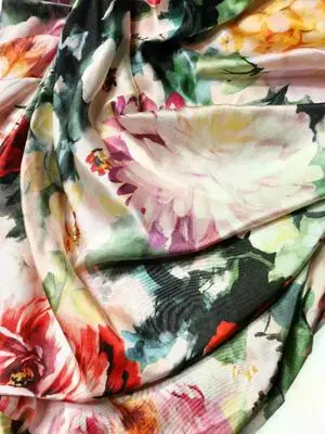 Dolce & Gabbana Floral Print Ruched Midi Dress