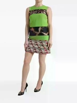 Dolce & Gabbana Panelled Leopard-print Mini Dress