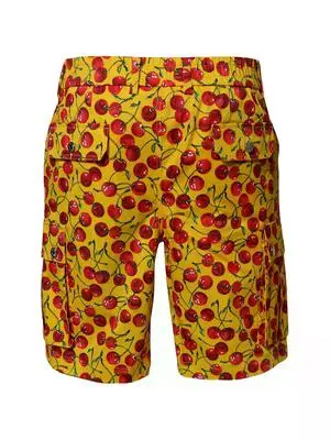 Dolce & Gabbana Cherry-print Cargo Shorts