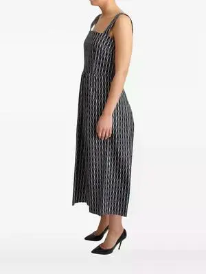Dolce & Gabbana Geometric-print A-line Midi Dress