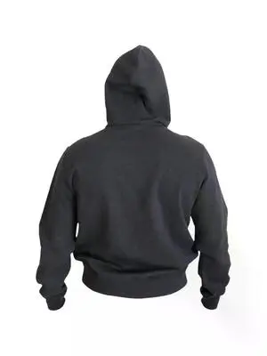 Dolce & Gabbana Logo-embroidered Cotton Hoodie - Grey