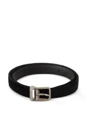 Dolce & Gabbana Velvet Logo-buckle Belt