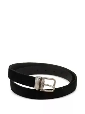 Dolce & Gabbana Velvet Logo-buckle Belt