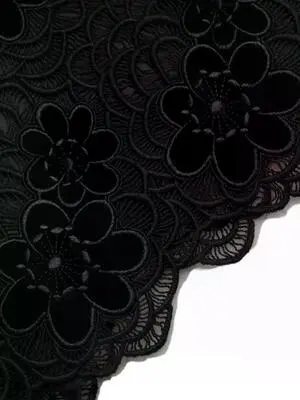 Dolce & Gabbana Floral-appliqué Lace-embellished Mini Dress