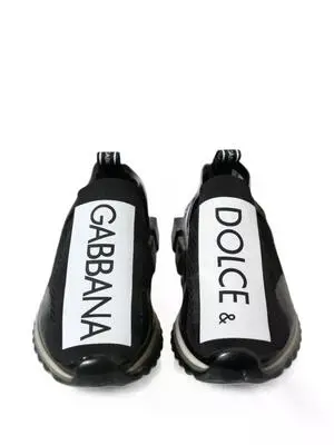 Dolce & Gabbana Sorrento Logo-print Sneakers - Black