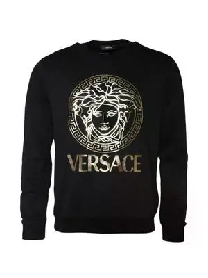 Versace Medusa Greca-print Hoodie - Black