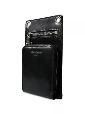 Dolce & Gabbana Eyelet-detail Leather Wallet - Black