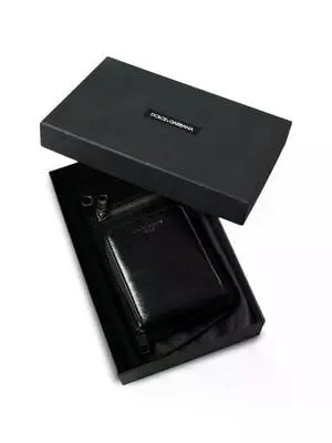 Dolce & Gabbana Eyelet-detail Leather Wallet
