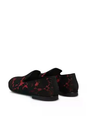 Dolce & Gabbana Jacquard Lace-pattern Loafers