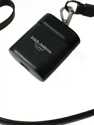 Dolce & Gabbana Logo-print Strap-detail Airpods Case