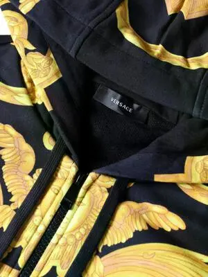 Versace Barocco-print Zip-up Hoodie