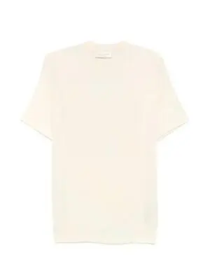YES LONDON Crew-neck T-shirt - Neutrals