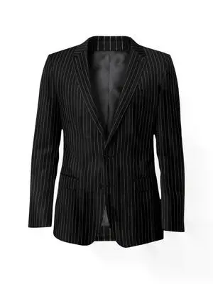 Dolce & Gabbana Martini Pinstripe Blazer - Black
