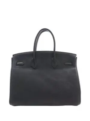Hermès 2011 Togo Birkin Retourne 35 Handbag - Black