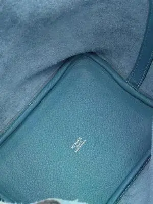 Hermès 2004 Clemence Picotin 18 Handbag - Blue