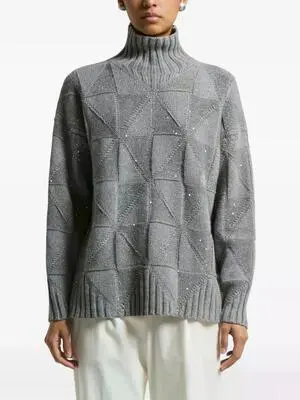 Peserico Geometric Sequin-embellished Sweater