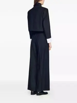 Sandro Striped Stand-up Collar Blazer