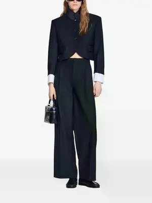 Sandro Short Jacket With Standing Collar