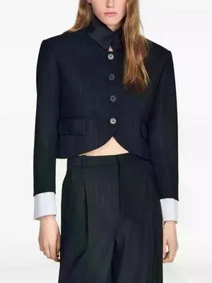 Sandro Short Jacket With Standing Collar