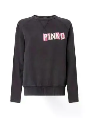 Pinko Graphic Print Sweatshirt - Black