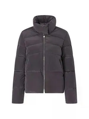 Pinko Quilted High-neck Zip-up Jacket - Grey